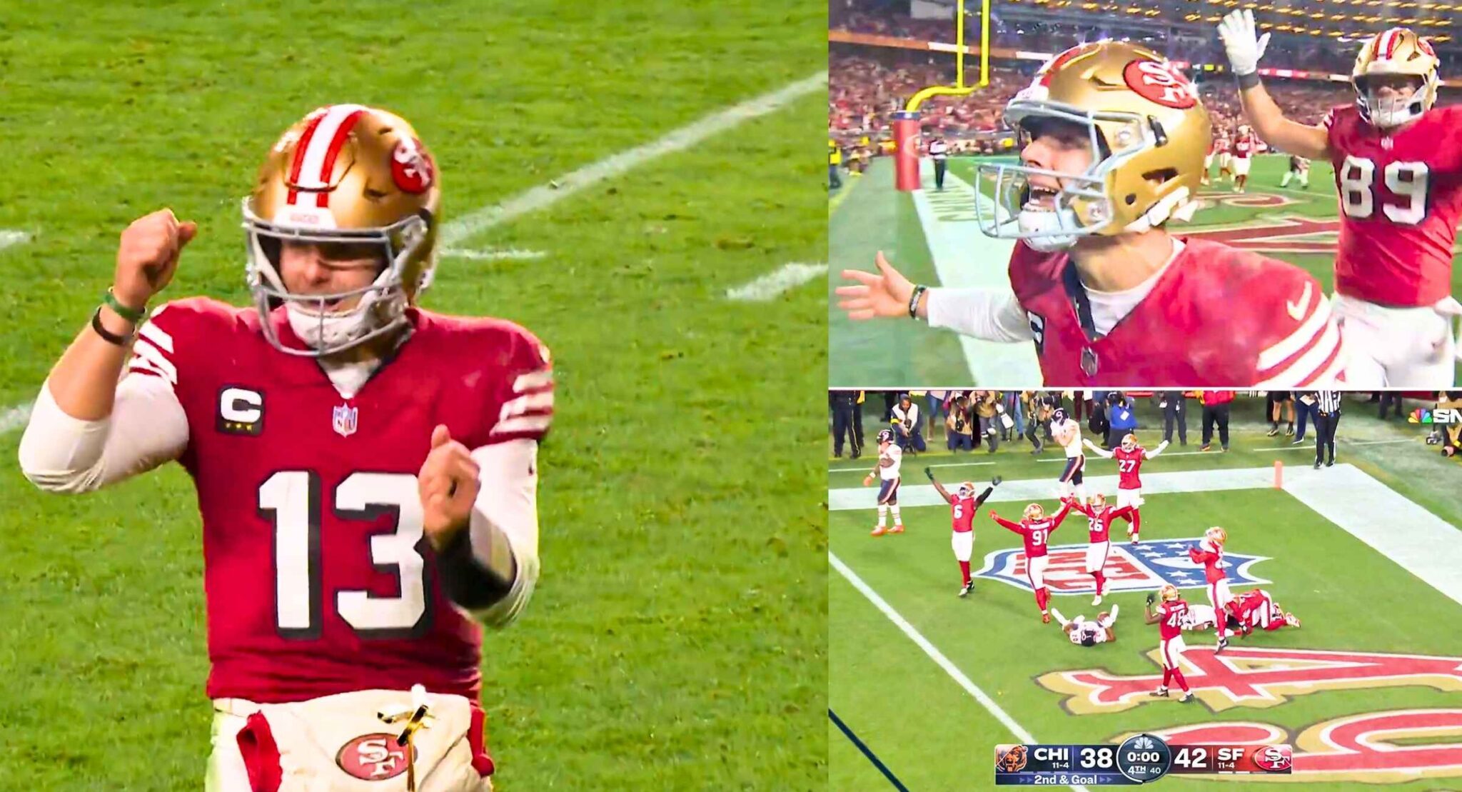 49ers vs Bears 42-38 Recap: McCaffrey Dominates, Purdy vs Williams