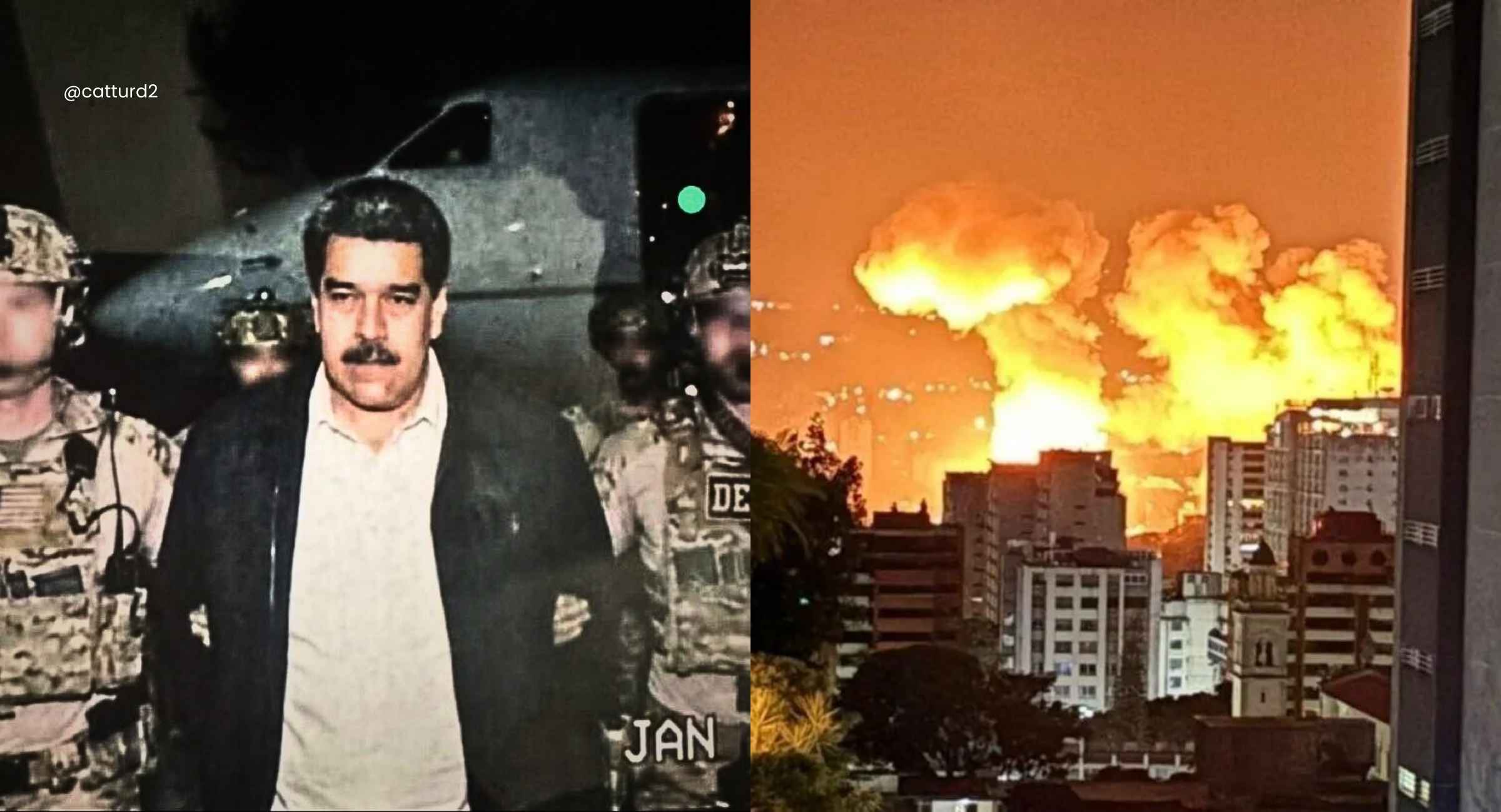 Explosions in Caracas Venezuela January 3 2026: US Military Operation ...