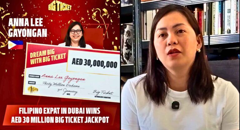 Filipino Expat Anna Lee Gayongan Wins Dh30 Million Big Ticket Jackpot ...
