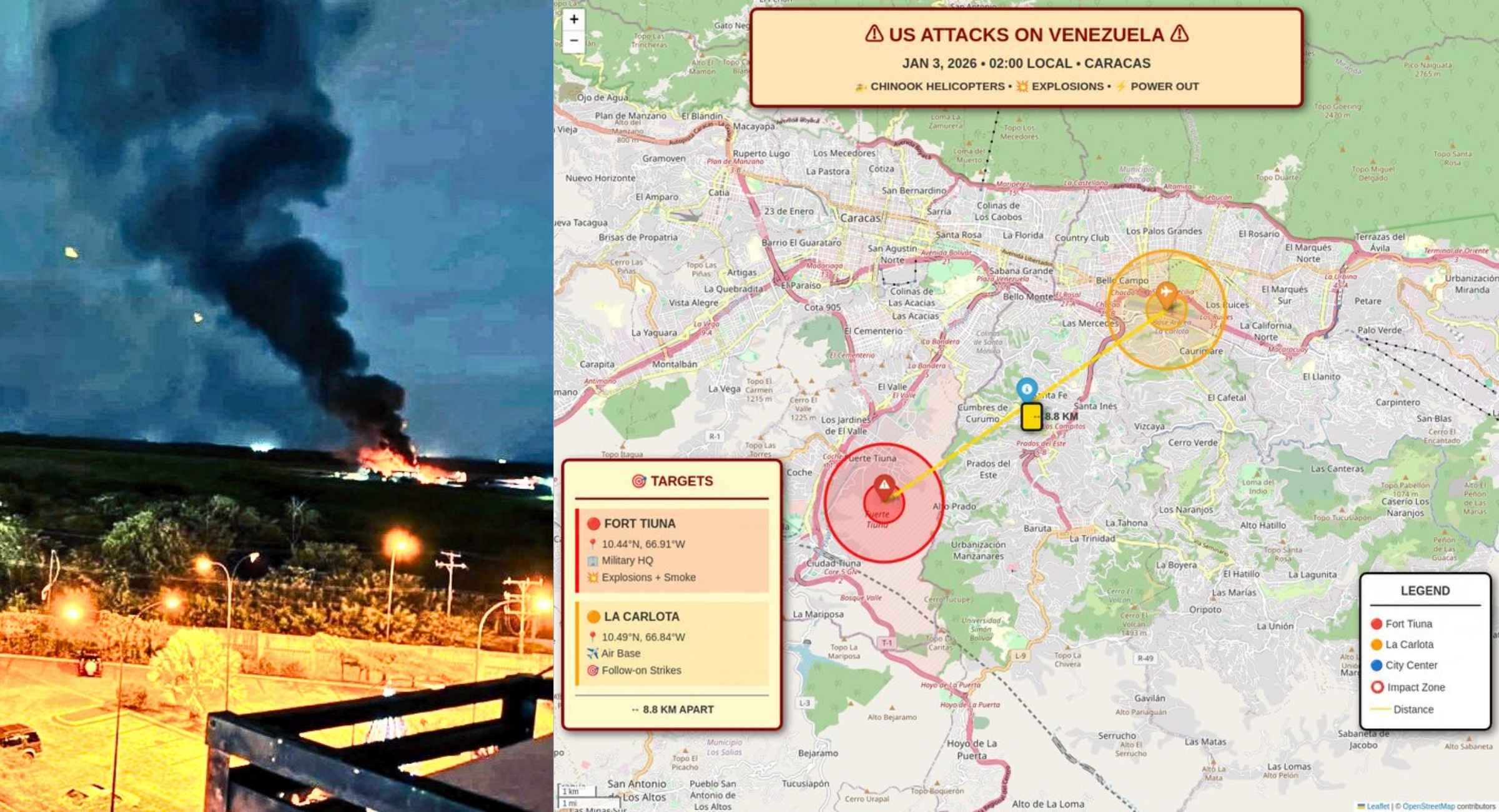 Trump Confirms US Bombs Venezuela Military Bases Including Fuerte Tiuna ...