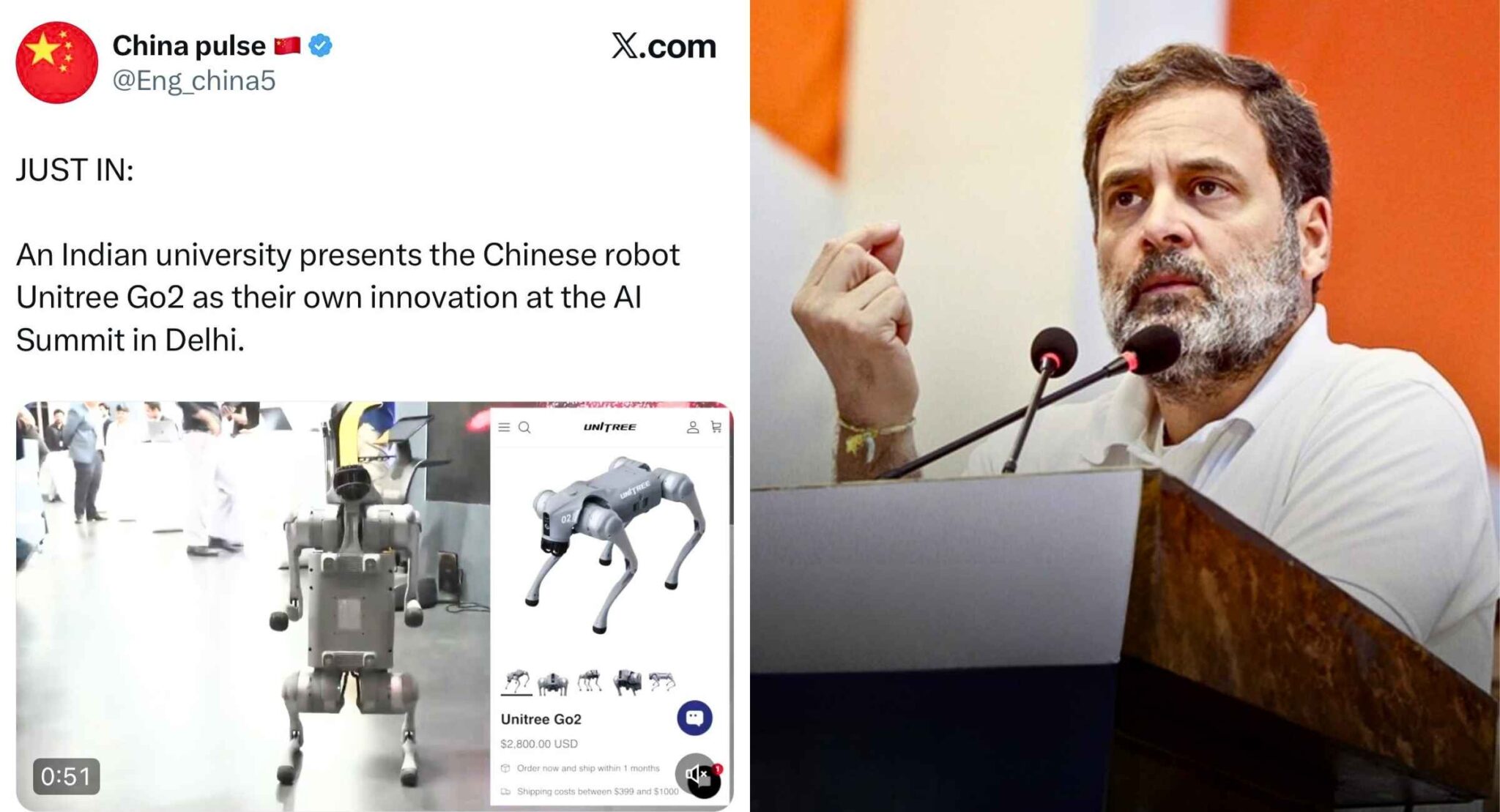 Galgotias University Stall Removed After Chinese Robotic Dog ‘Orion ...